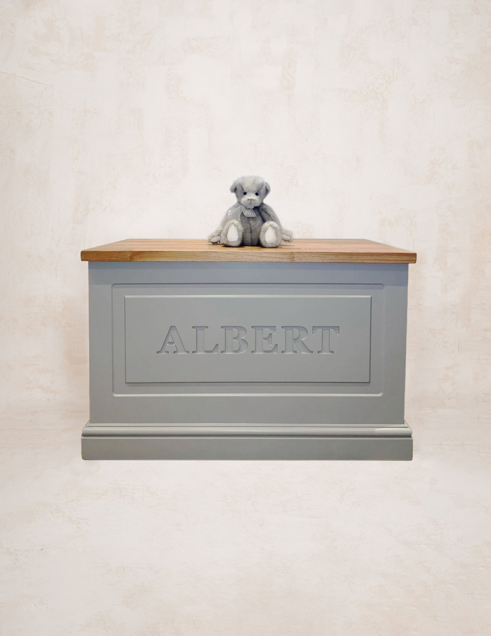 Personalised Traditional Oak Toy Box – Little Craft and Co