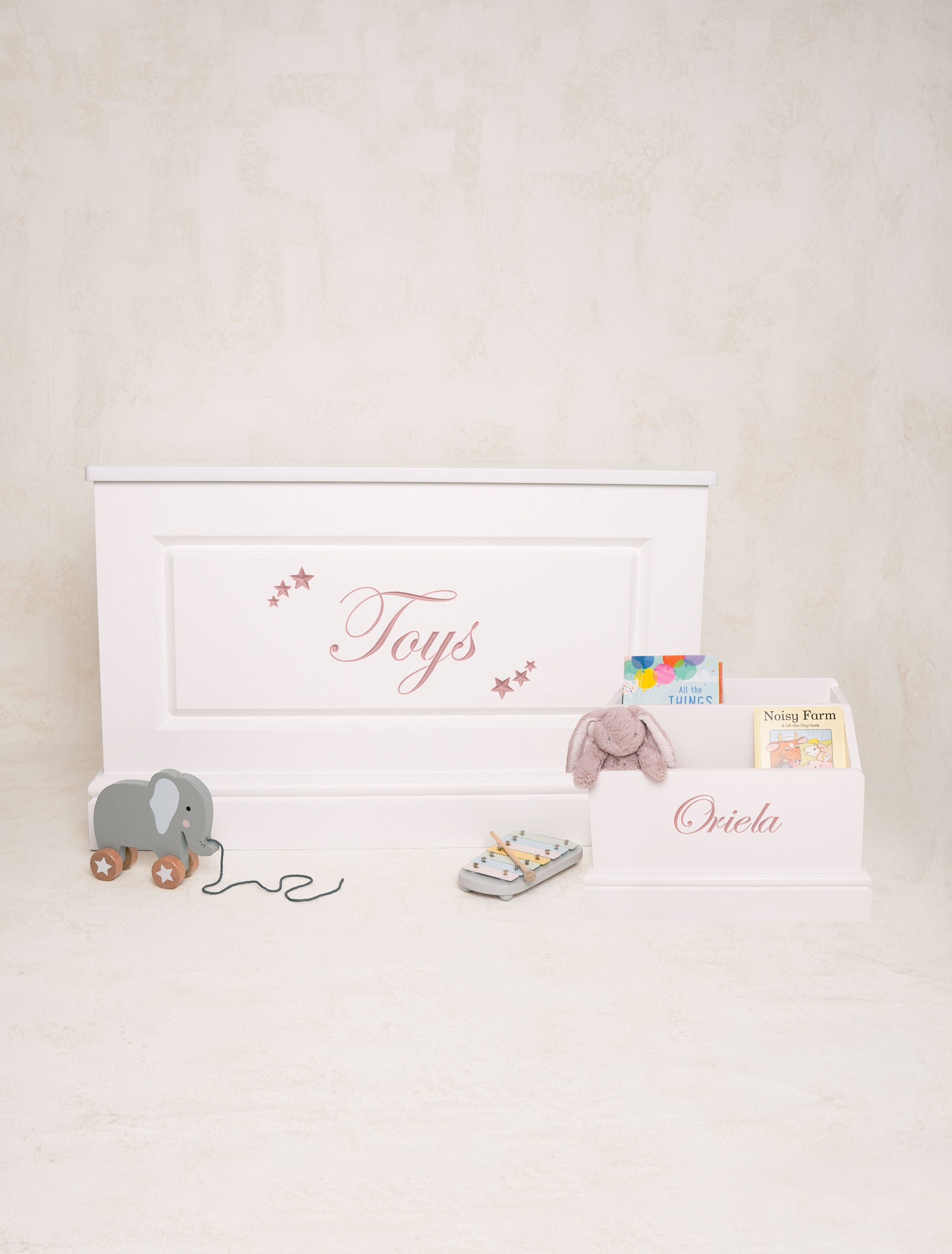 Classic Personalised Toy Box & Bookcase – Little Craft and Co