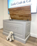 Personalised Traditional Oak Toy Box – Little Craft and Co