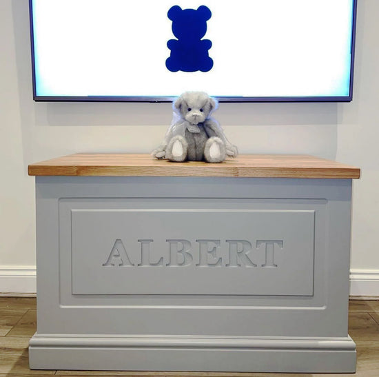 Personalised Traditional Oak Toy Box – Little Craft and Co